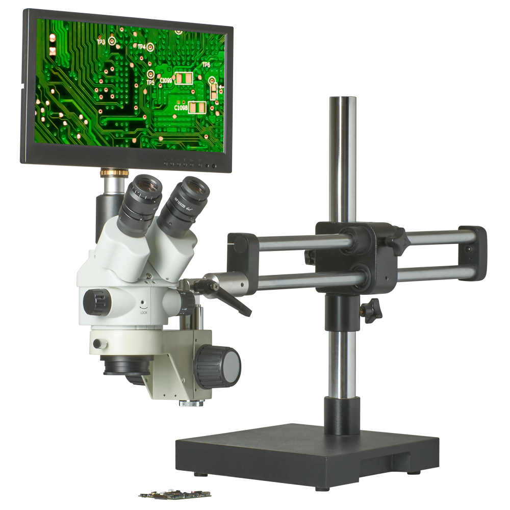 CX3-2300S-V15 7.5X-45X Zoom Stereo Microscope Inspection System ...