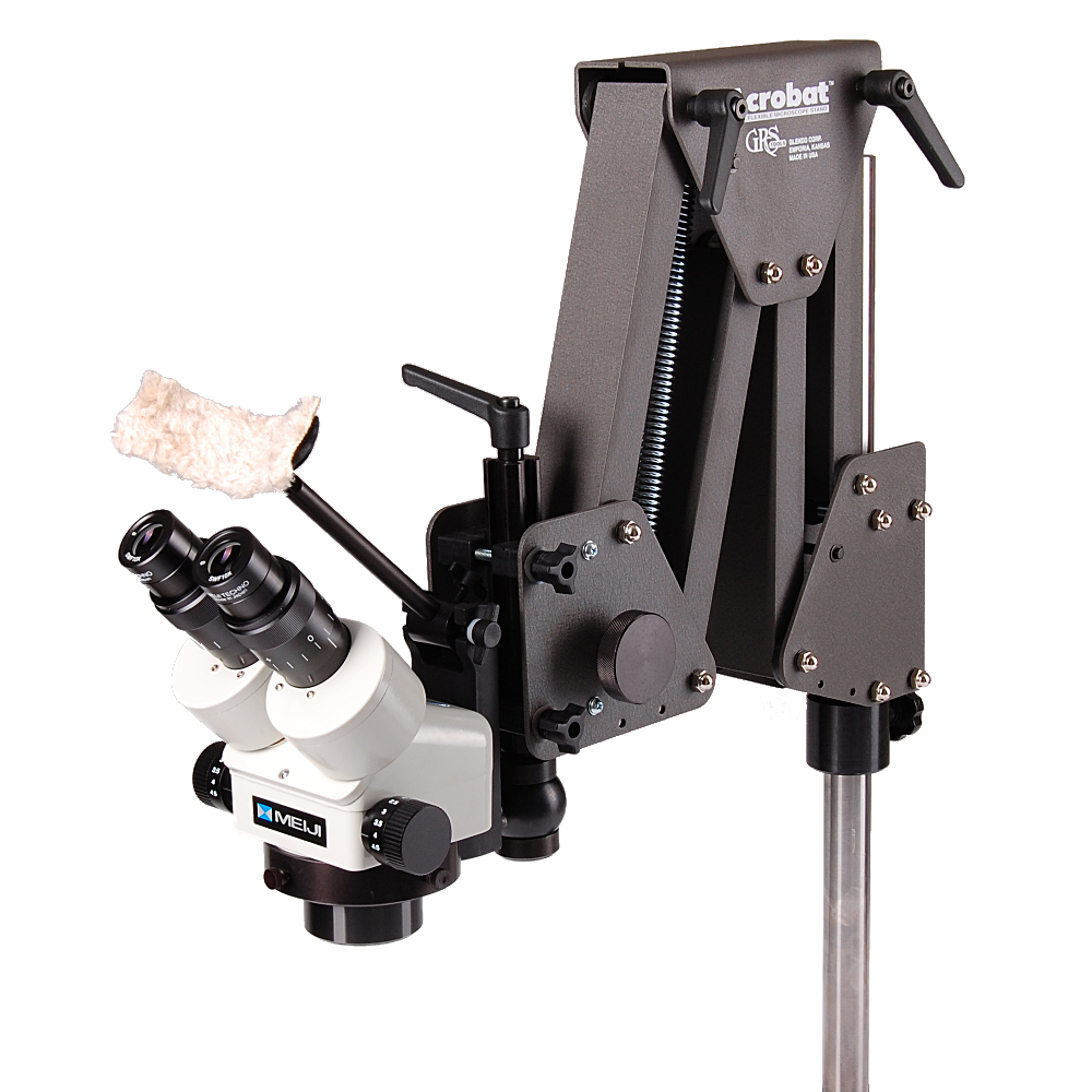 EMZ5-ACRO 7x-45x Boom Stereo Microscope with Acrobat Stand - Microscope.com