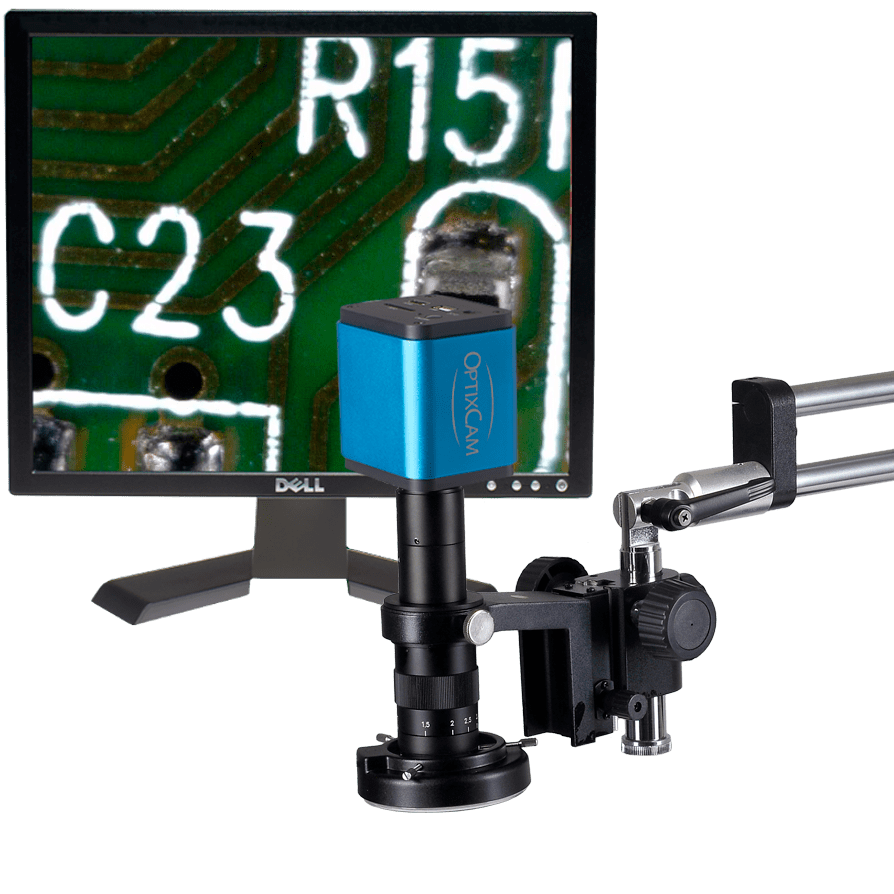 HDMI-1080PU-VIS Boom Stereo Digital Inspection Microscope - Microscope.com
