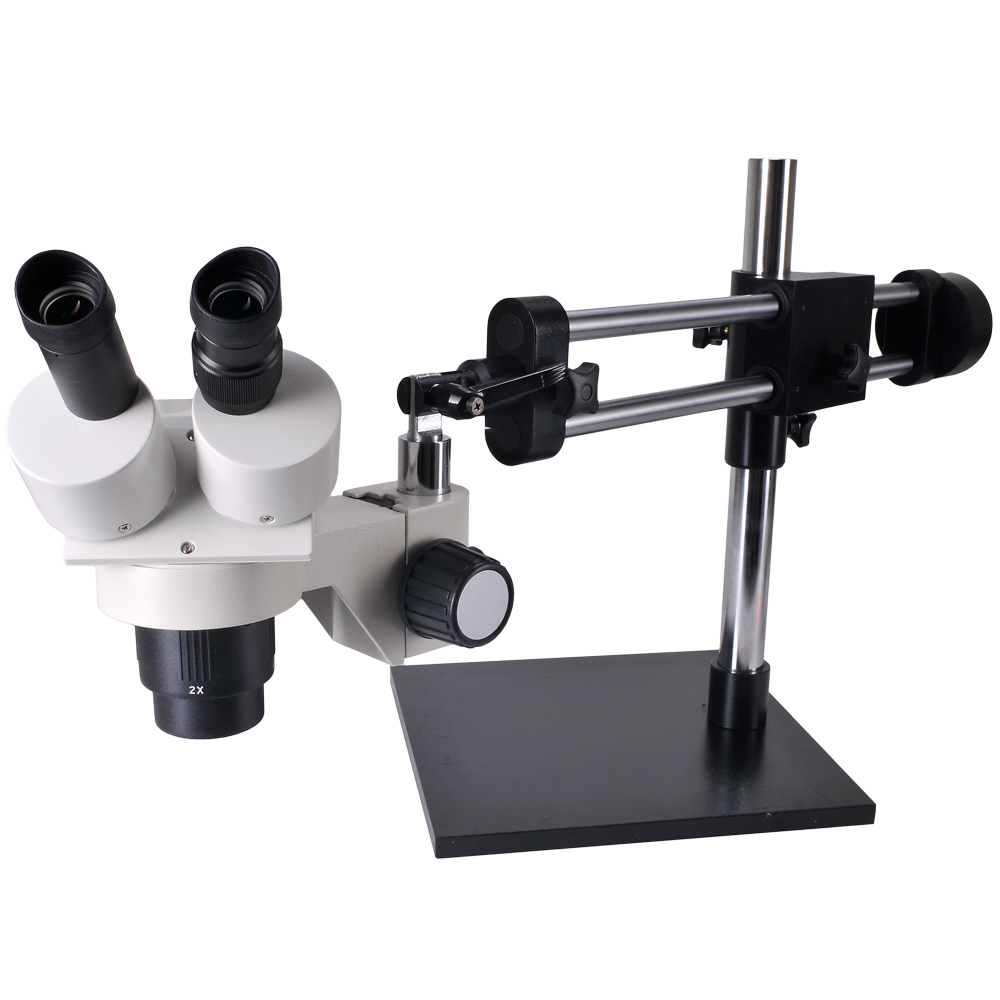 OM2040-V6 20X / 40X Dual Power Stereo Boom Microscope - Microscope.com